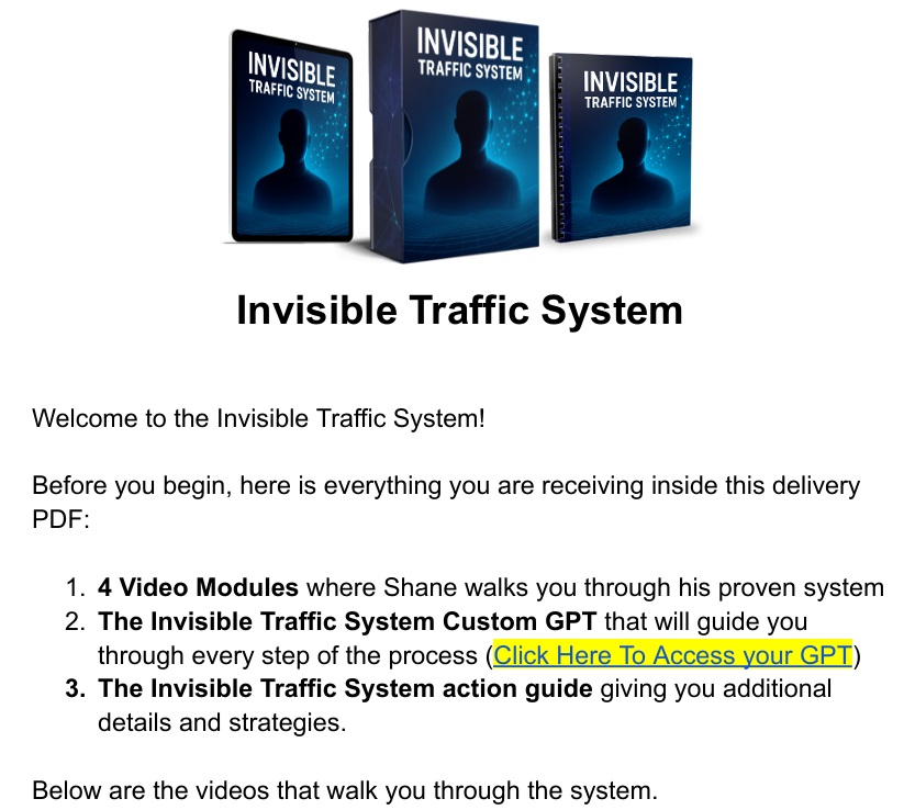 Invisible Traffic System - The Modern Midas